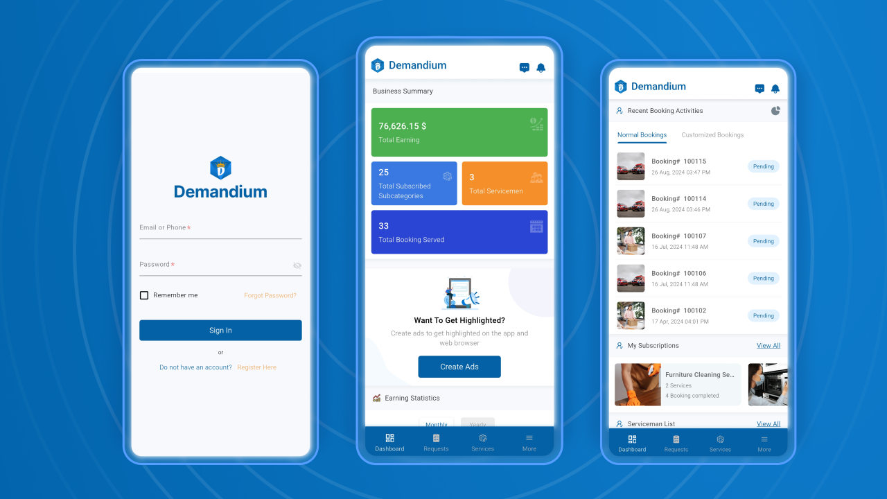 Demandium - Provider App by sixamtech | CodeCanyon
